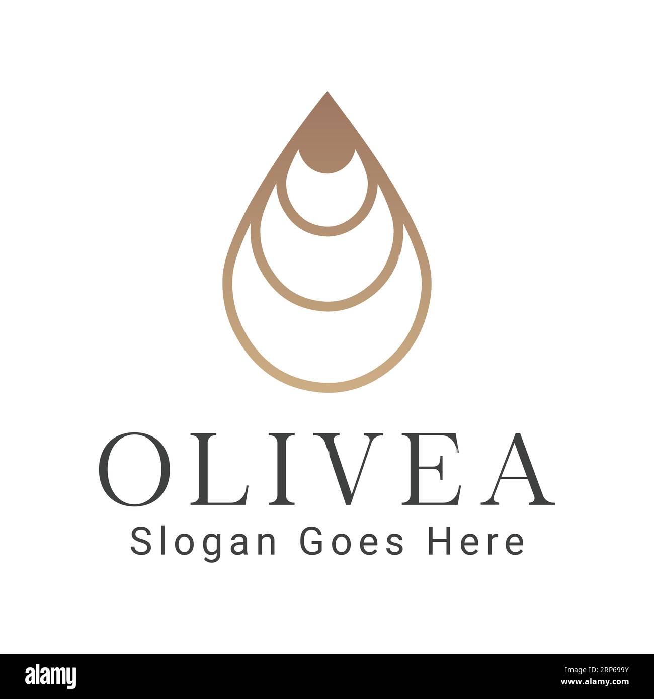 Luxury Olivia Water Drop Logo Design Beauty Cosmetic Logotype Stock ...