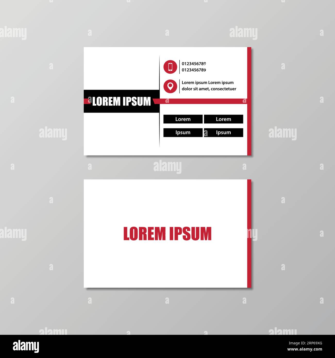 Business card design template front and back side Stock Vector Image ...