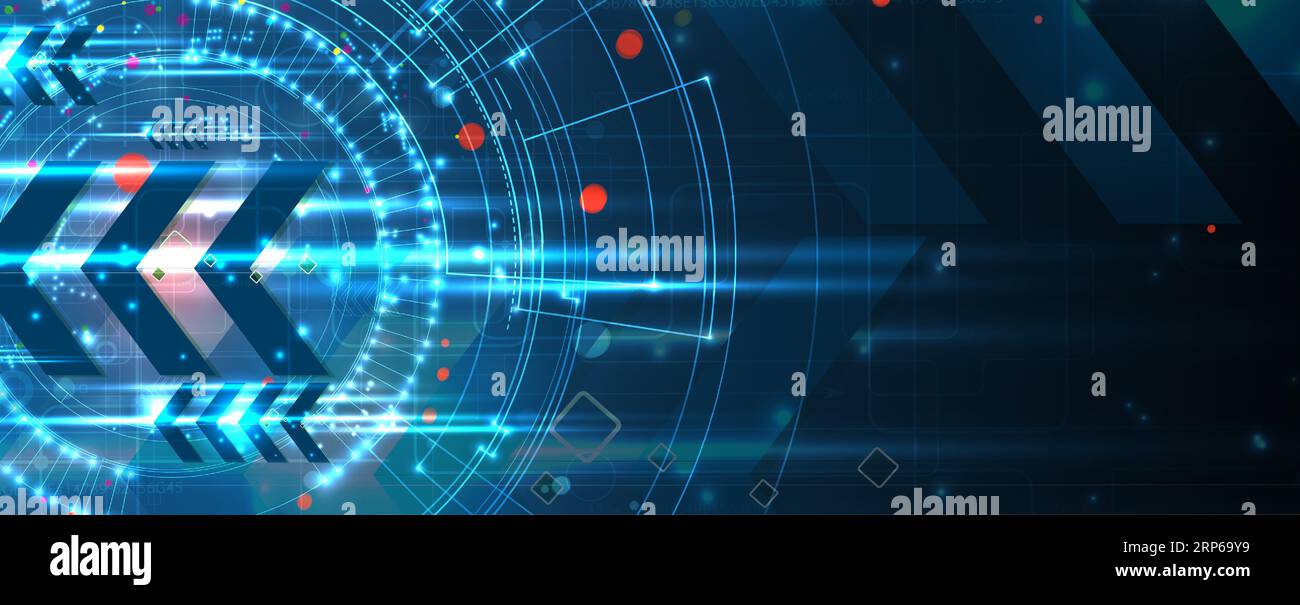 Technology abstract futuristic science background for internet business ...