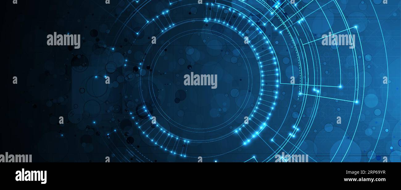 Technology abstract futuristic science background for internet business ...