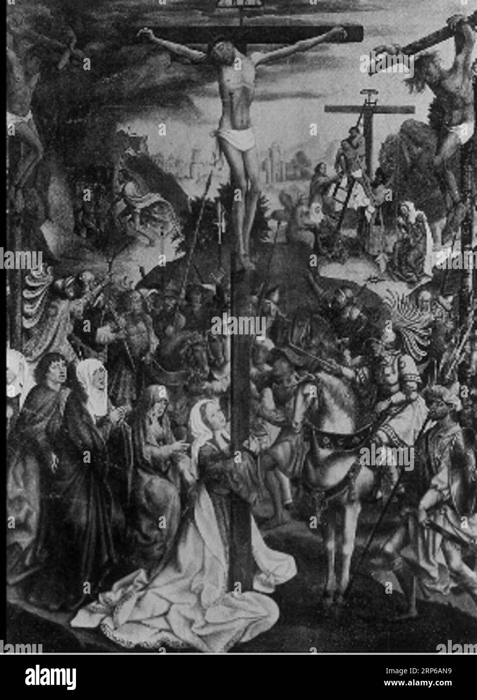 Calvary between 1510 and 1530 by Master of the Beighem Altarpiece Stock Photo - Alamy