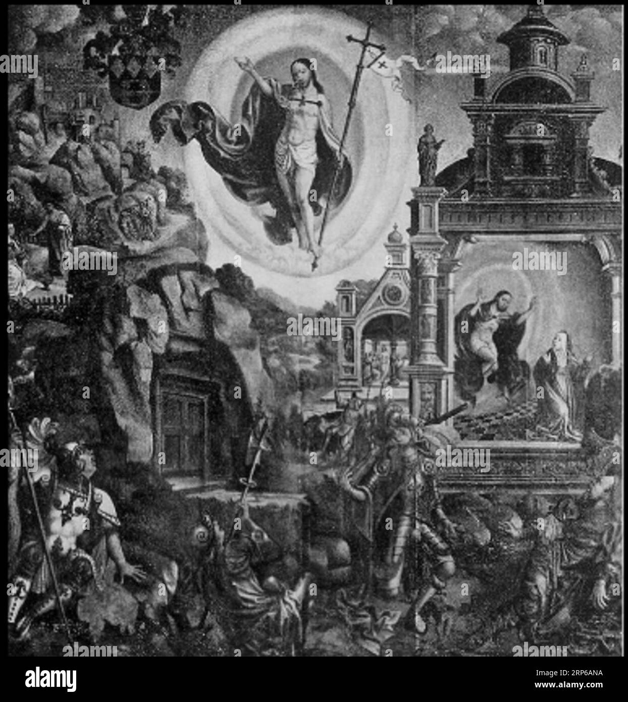 Resurrection between 1510 and 1530 by Master of the Beighem Altarpiece Stock Photo - Alamy