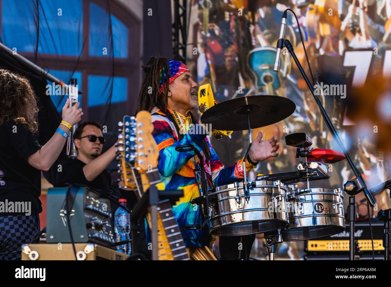 Wroclaw, Poland - May 1 2023: Artists and guitarists at main stage at ...