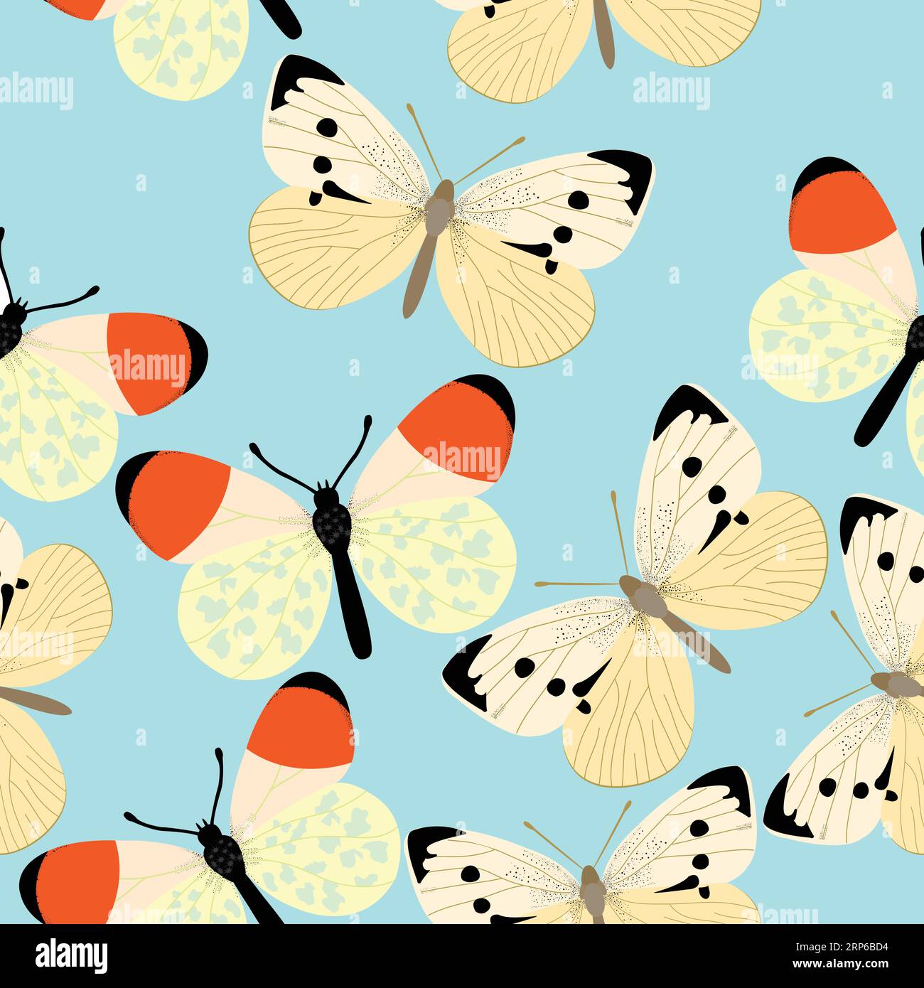 Small blue butterfly Stock Vector Images - Alamy
