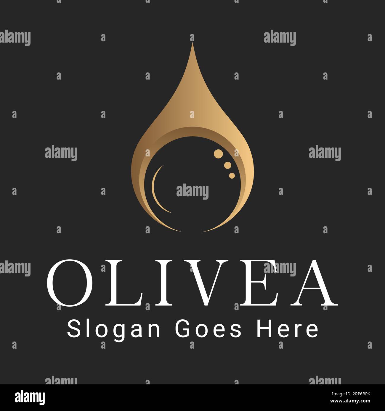Luxury Olivia Water Drop Logo Design Beauty Cosmetic Logotype Stock ...