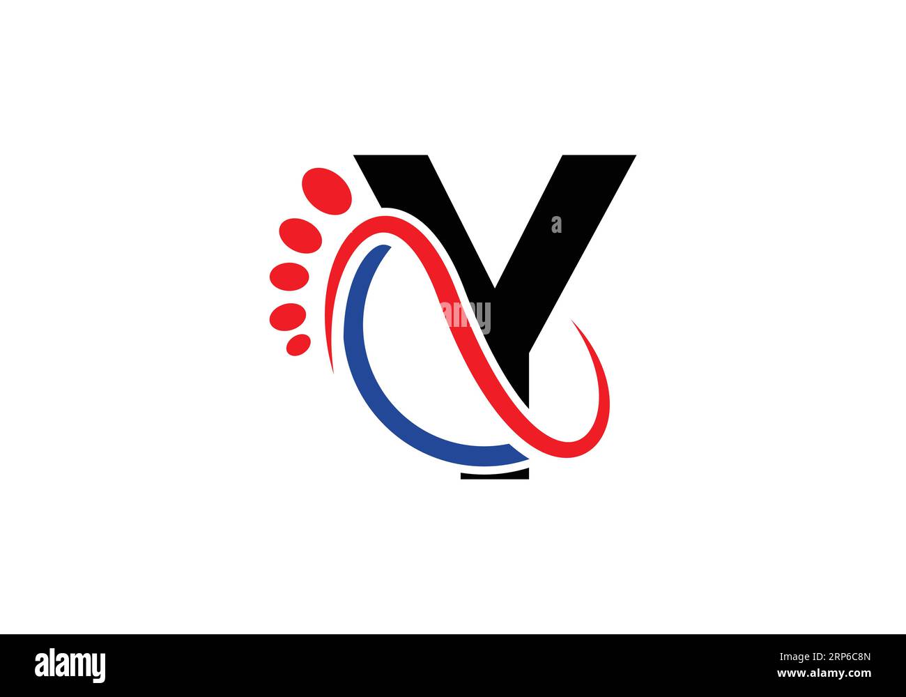 Letter Y Foot Logo Design Vector Template Stock Vector Image & Art - Alamy