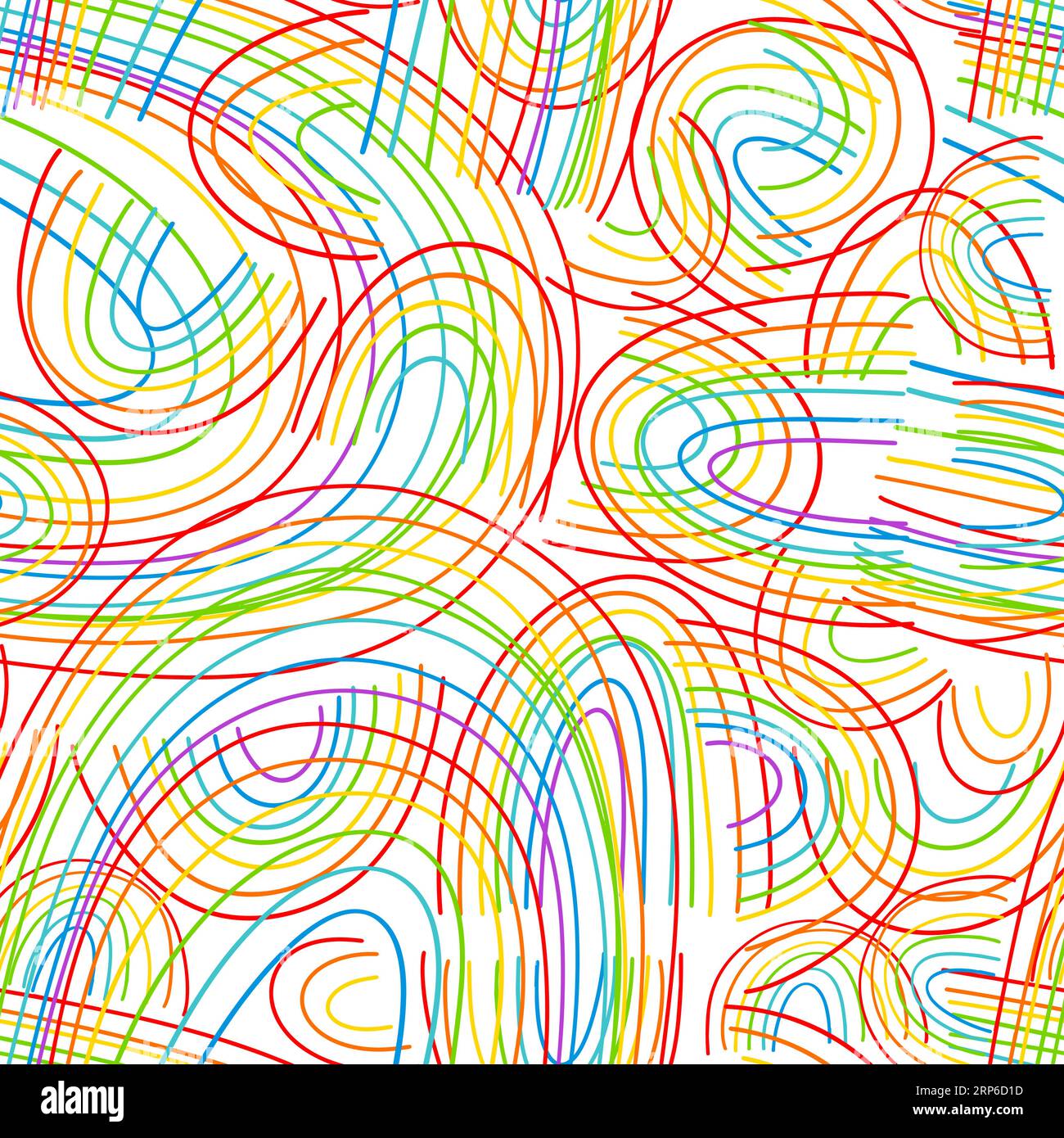 Seamless pattern simple rainbow lines. Vector illustration Stock Vector ...