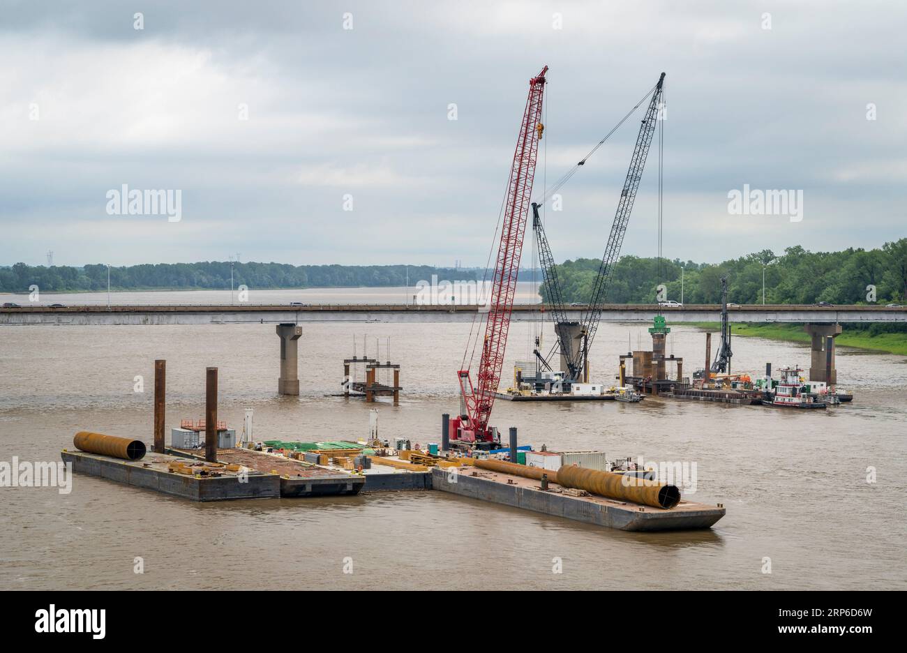 Chain Of Rocks Bridge Construction