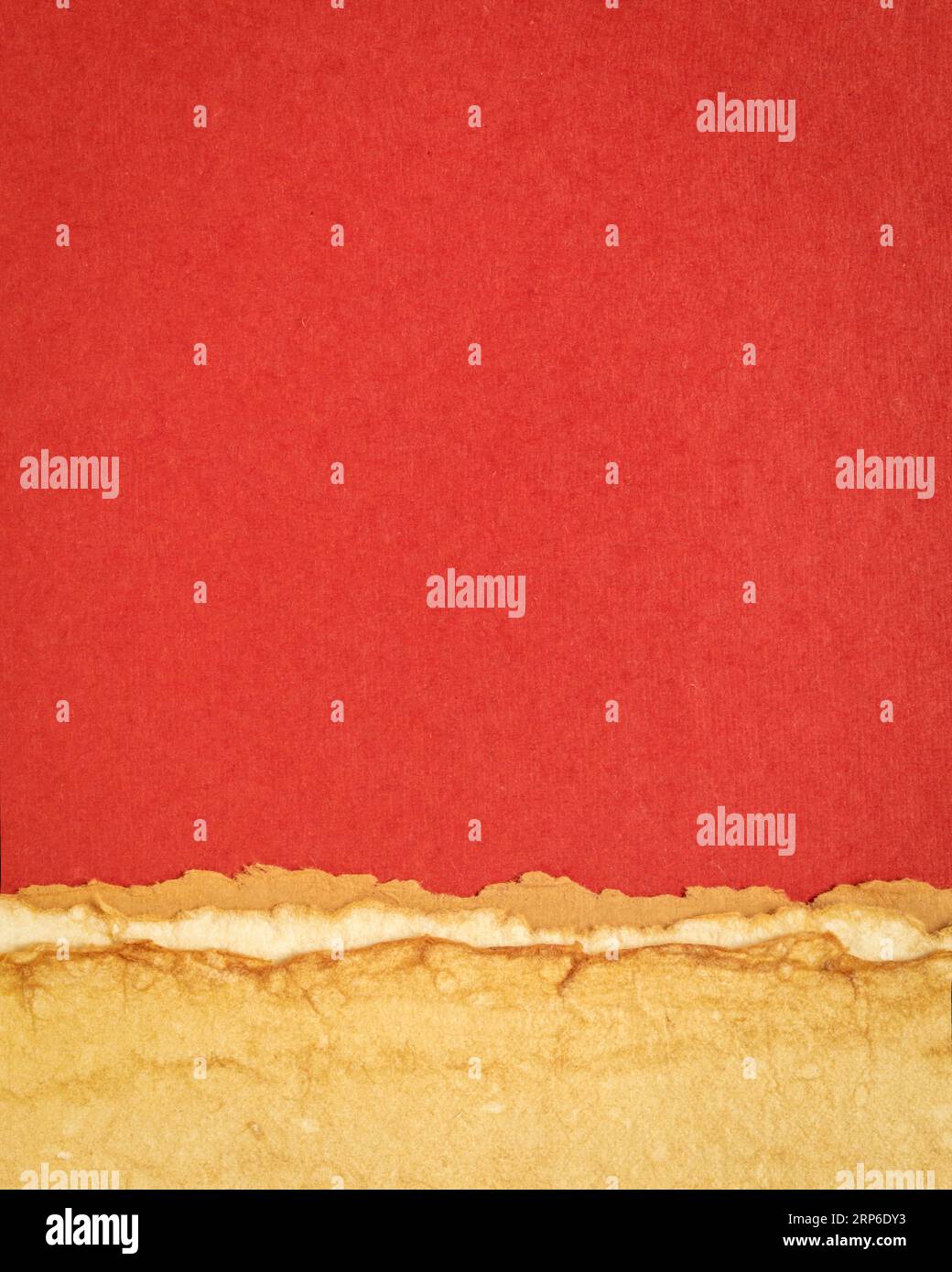 abstract paper landscape in red and yellow tones - collection of ...