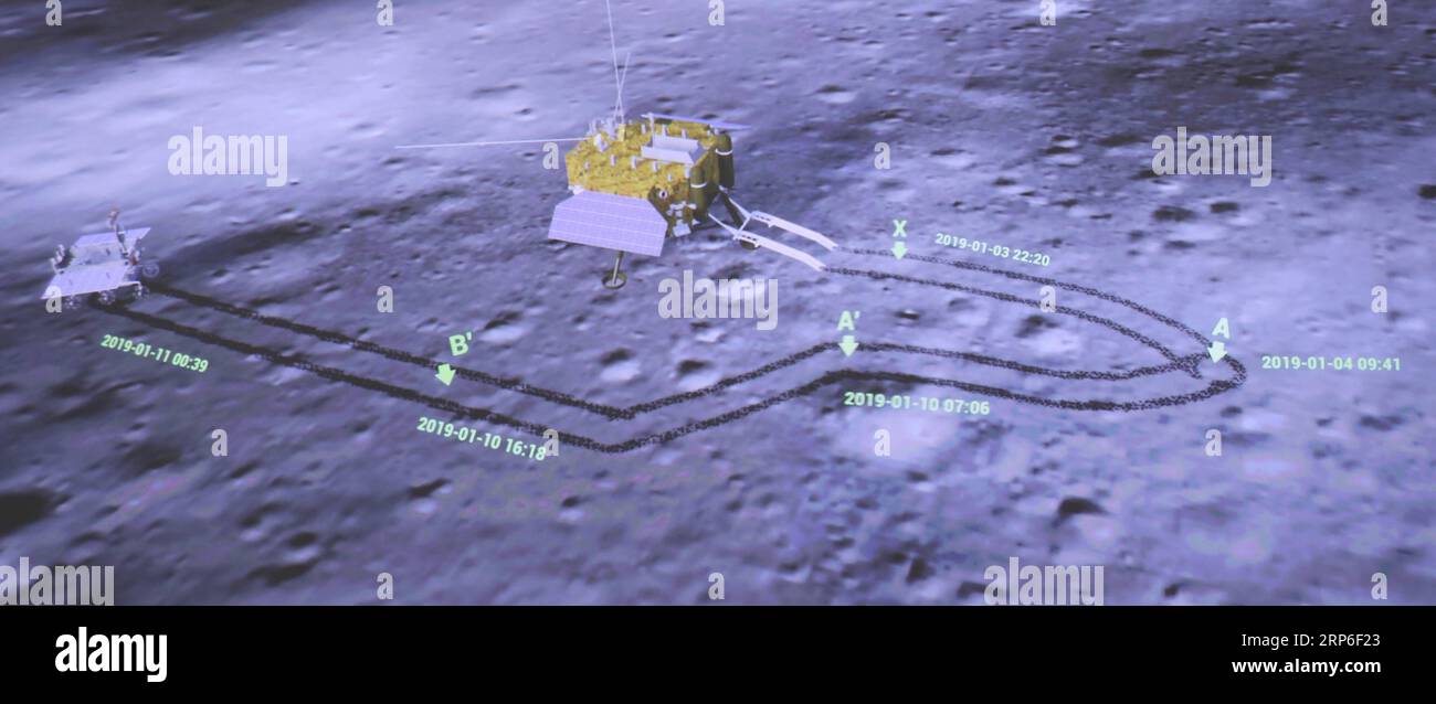 (190111) -- BEIJING, Jan. 11, 2019 -- The screen at the Beijing ...