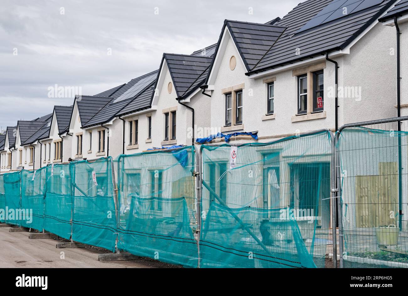 New housing development building houses for increased demand in rural ...