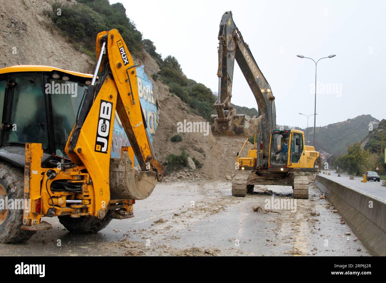 Lebanon batroun landslide hi-res stock photography and images - Alamy
