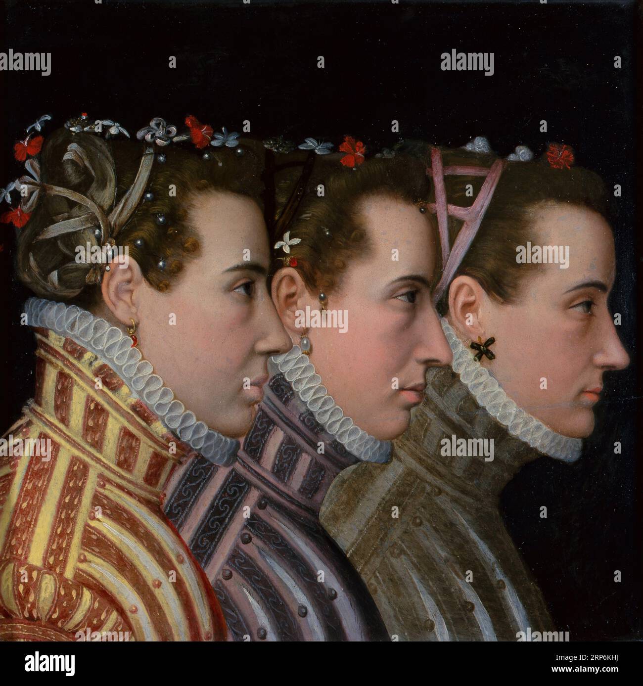 Triple profile hi-res stock photography and images - Alamy