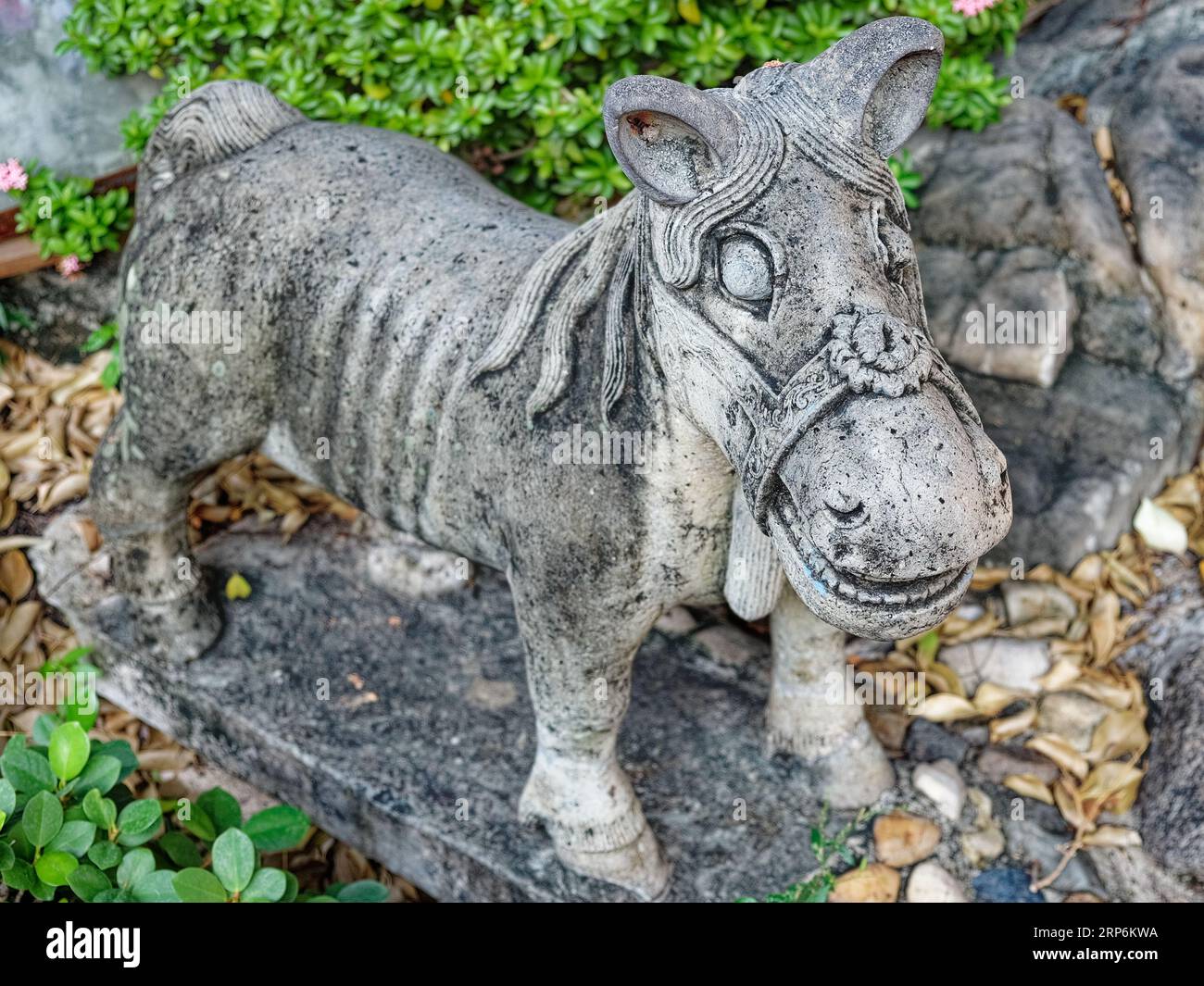 An ancient East Asian decorative piece of a mythical creature Stock ...