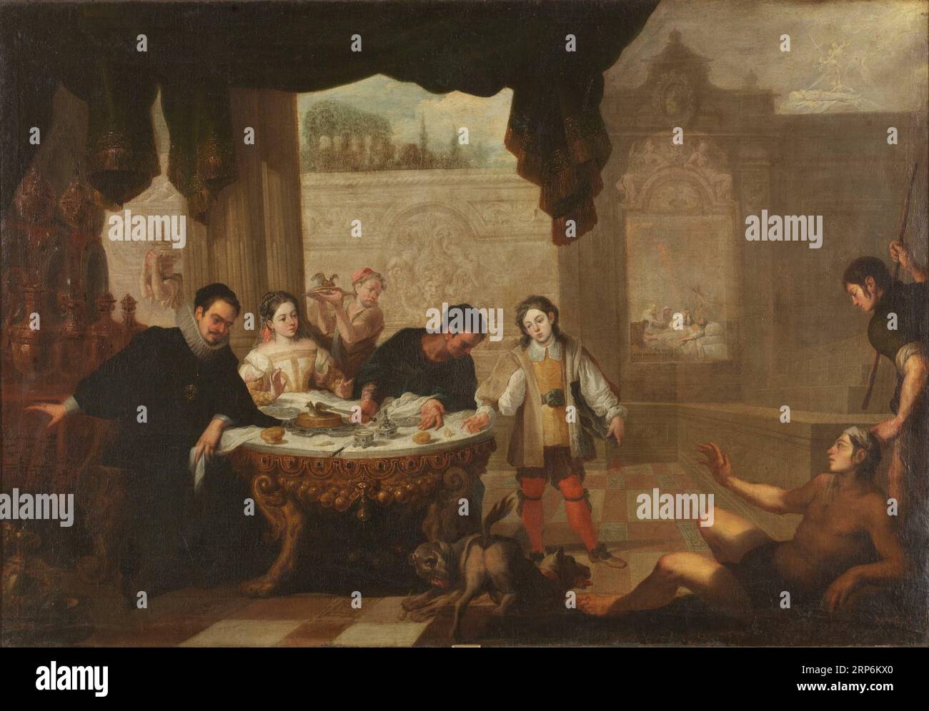 El rico epulón y el pobre Lázaro 17th century by Juan de Sevilla Romero ...
