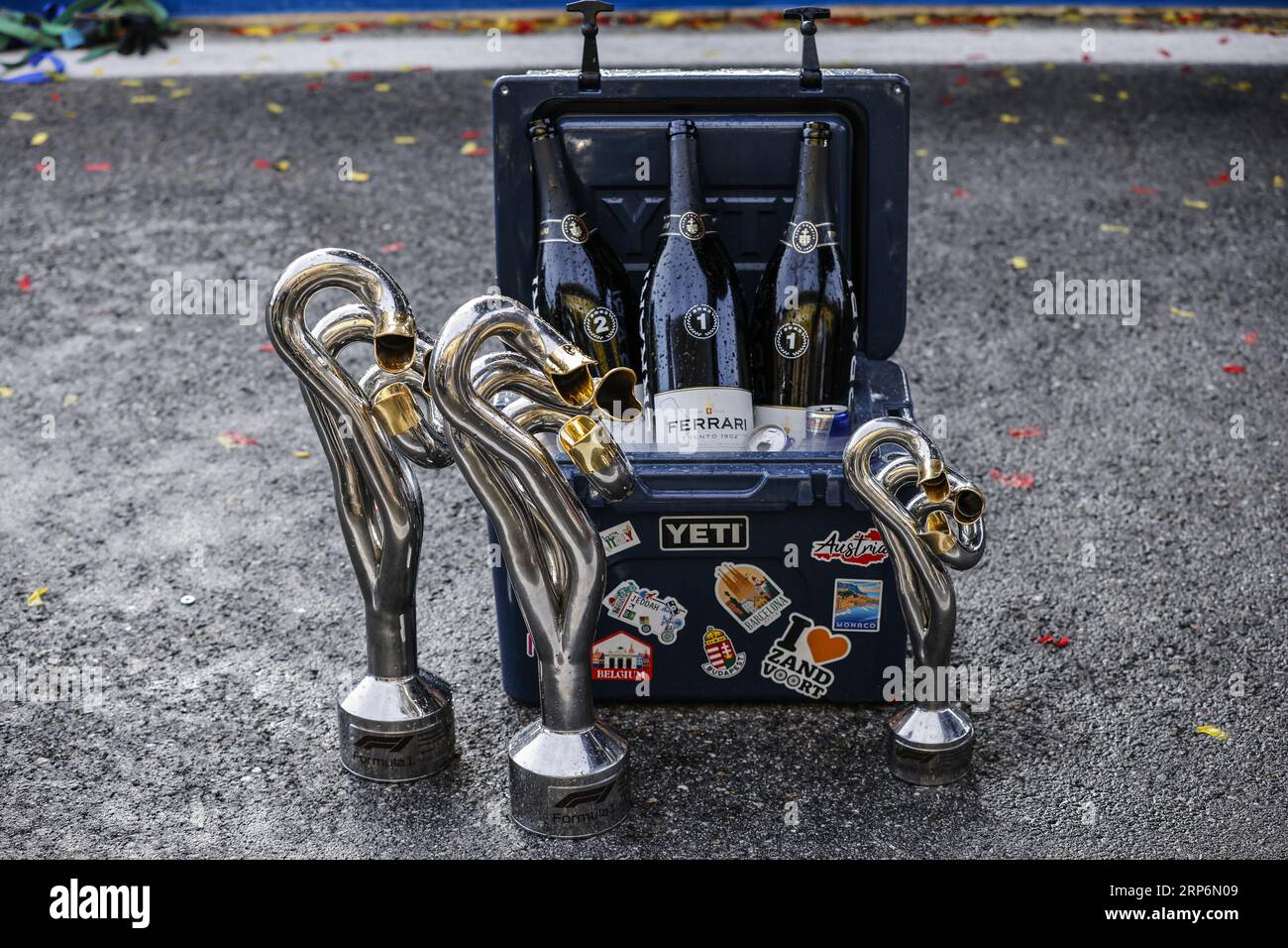 Red Bull Racing ambiance trophy during the 2023 Formula 1 Pirelli Grand ...