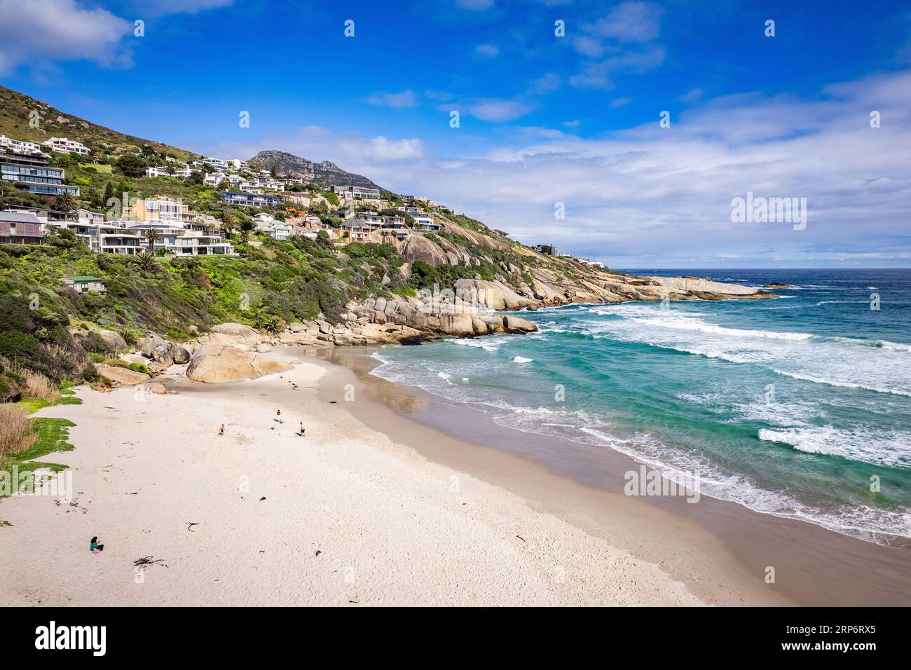 Aerial view of Llandudno beach in Cape Town, South Africa Stock Photo ...