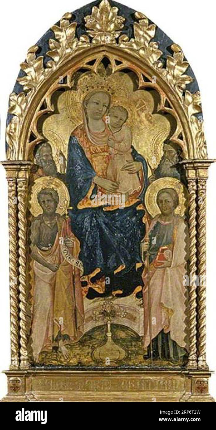 Virgin and Child with SS. John the Baptist, James, Andrew and ...