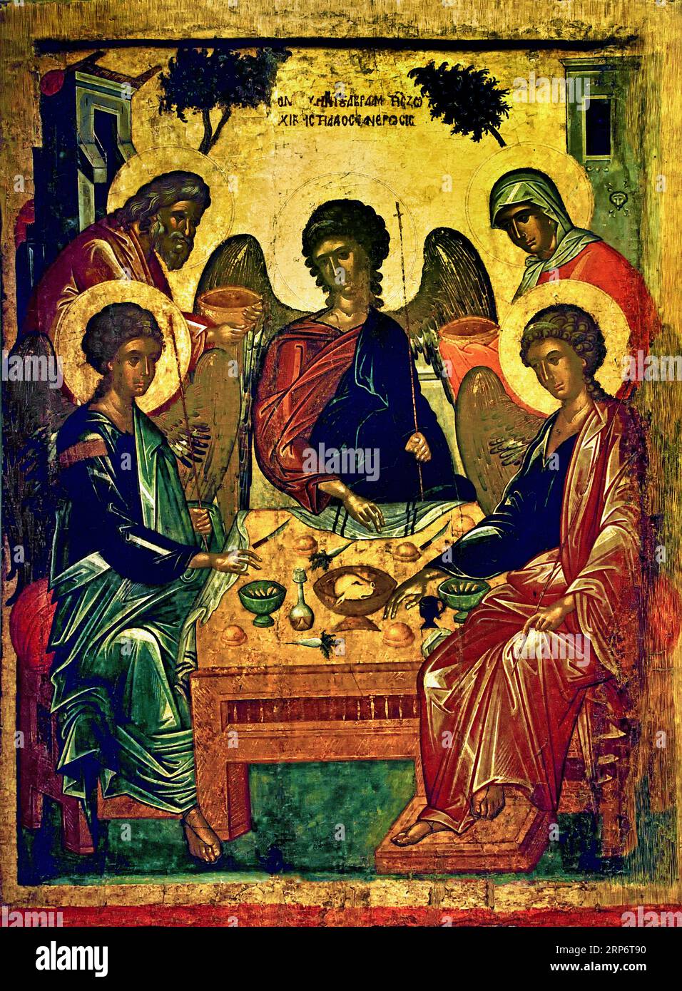 Hospitality of Abraham 15th century, Athens Greece Byzantine Museum ...