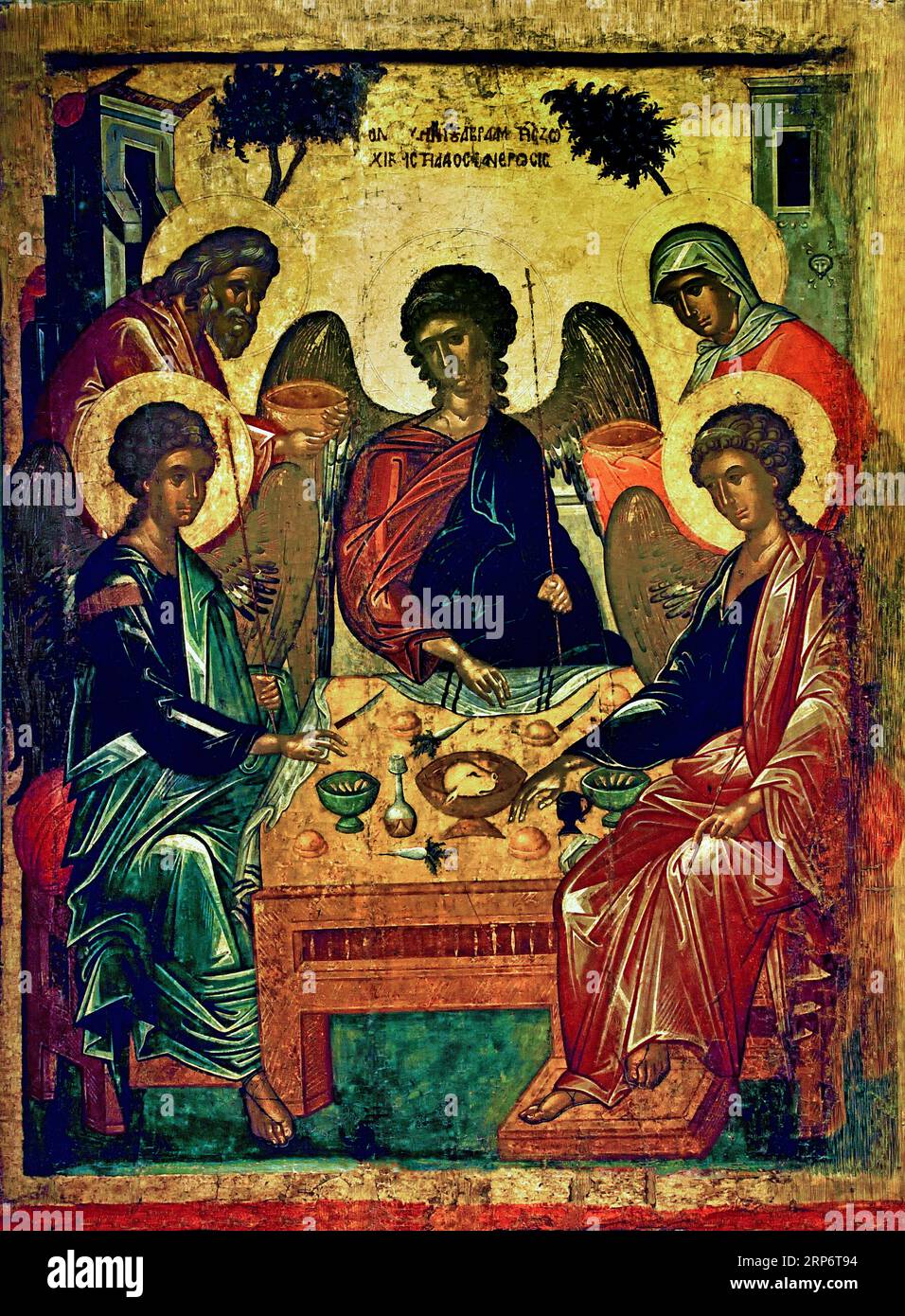 Hospitality of Abraham 15th century, Athens Greece Byzantine Museum ...