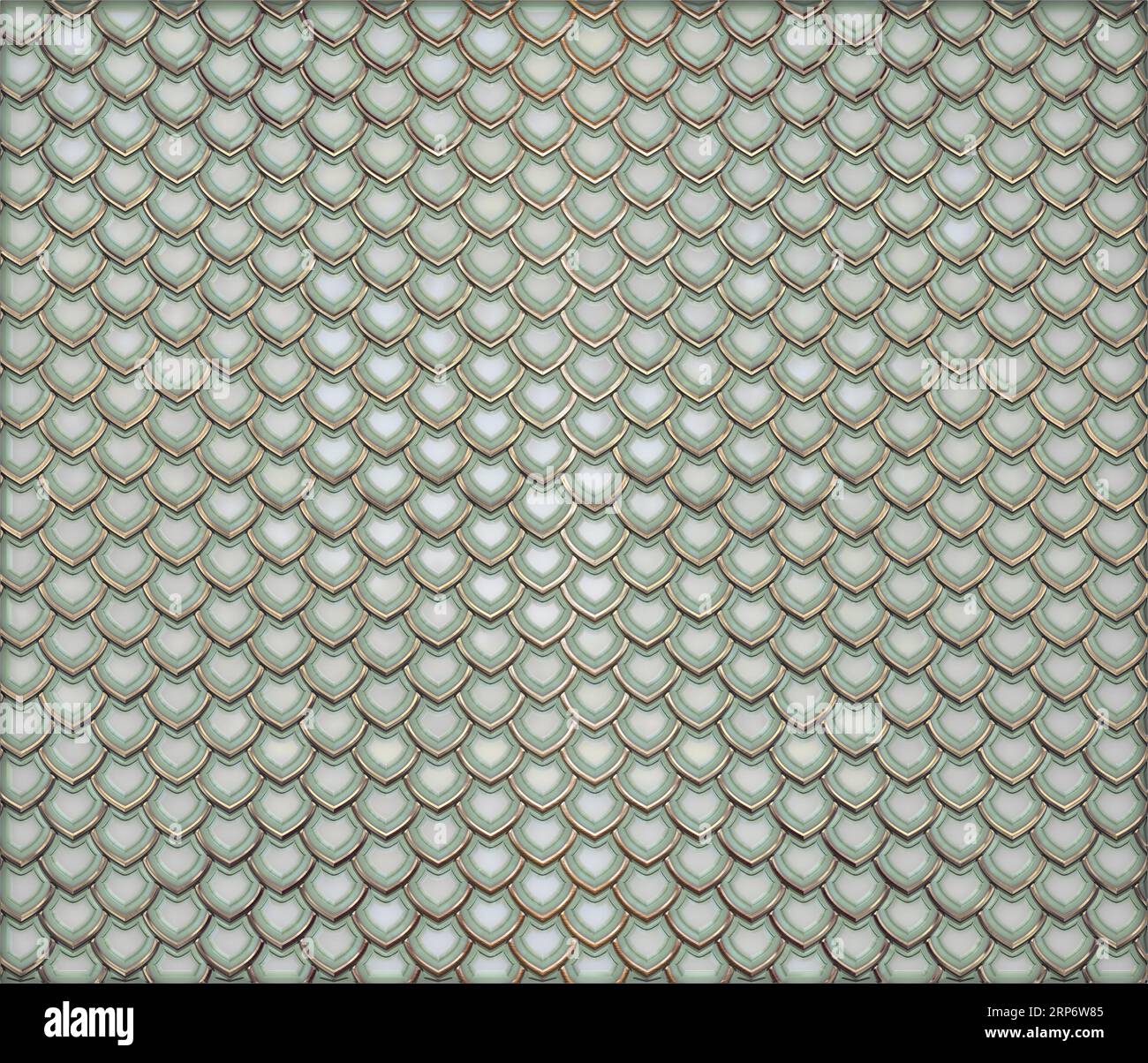 Green snake skin with golden border, reptile camouflage pattern for ...