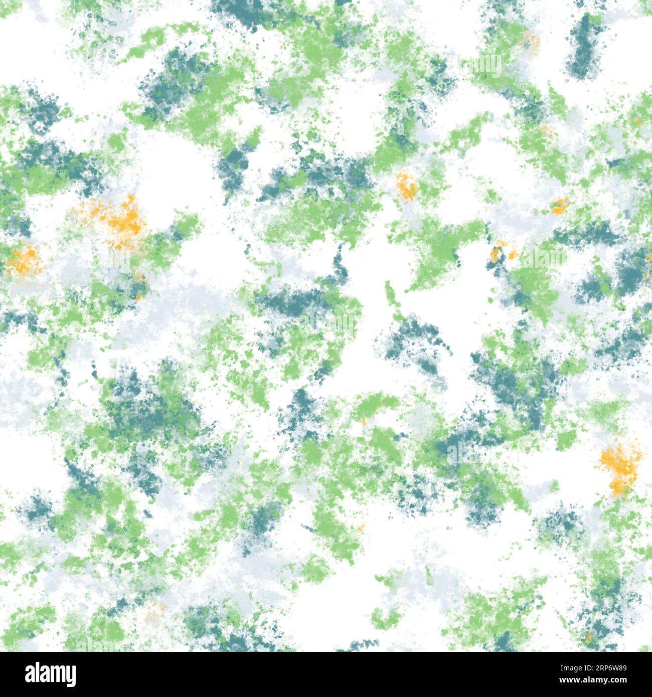 Paint splashes with dotted texture. Green, blue, grey and yellow colors ...
