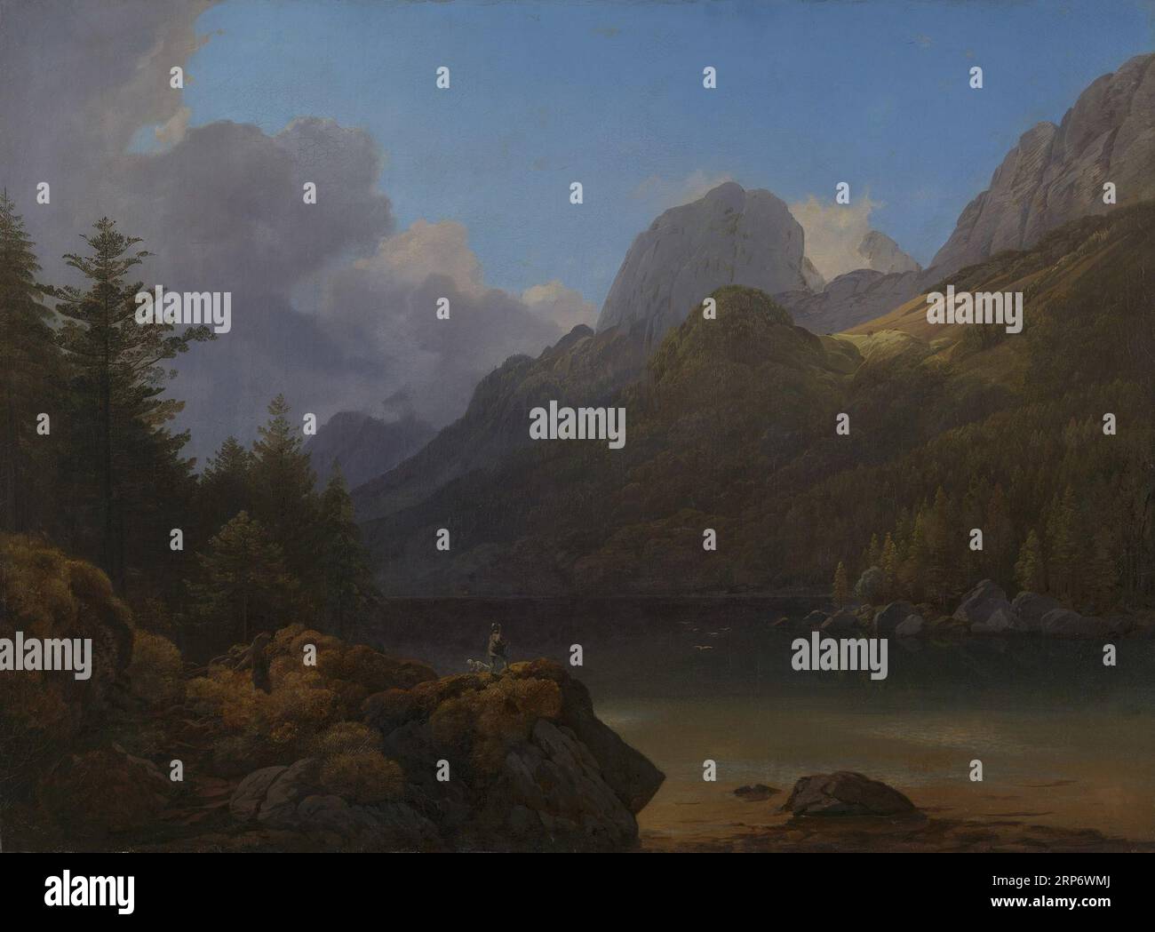 The Konig See, Tyrol 1844 by Ernst Kaiser Stock Photo - Alamy