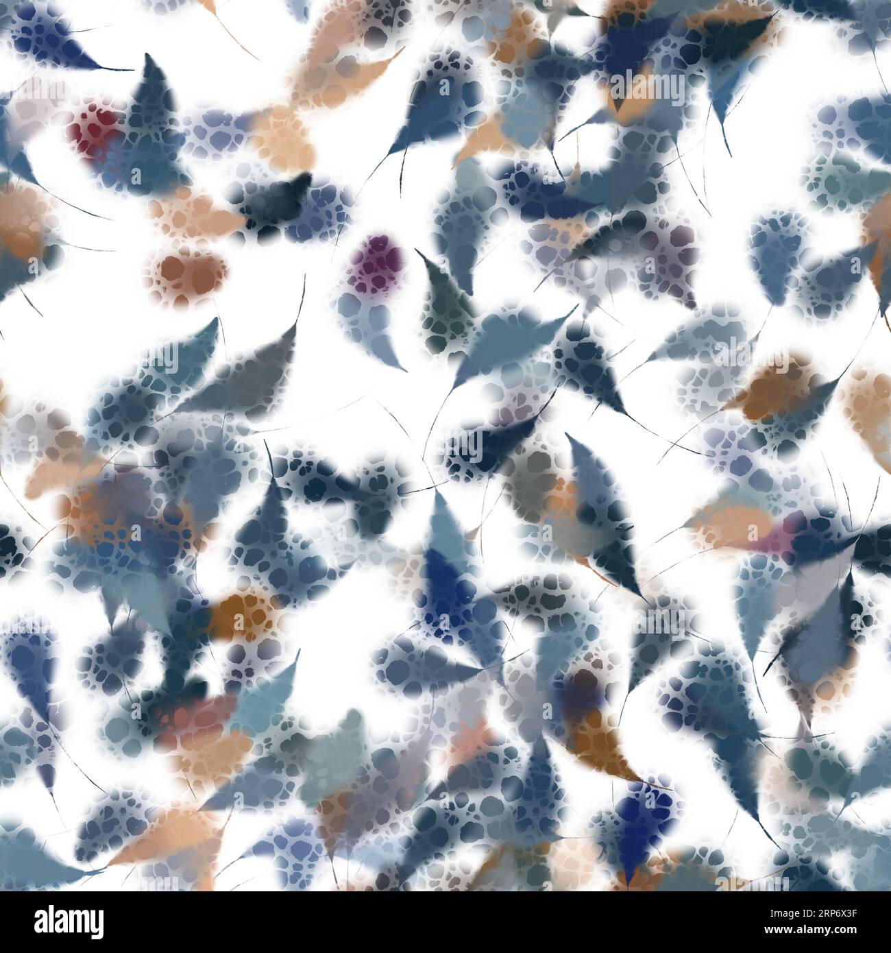 Big textured random brush strokes with thin tails and dotted texture ...