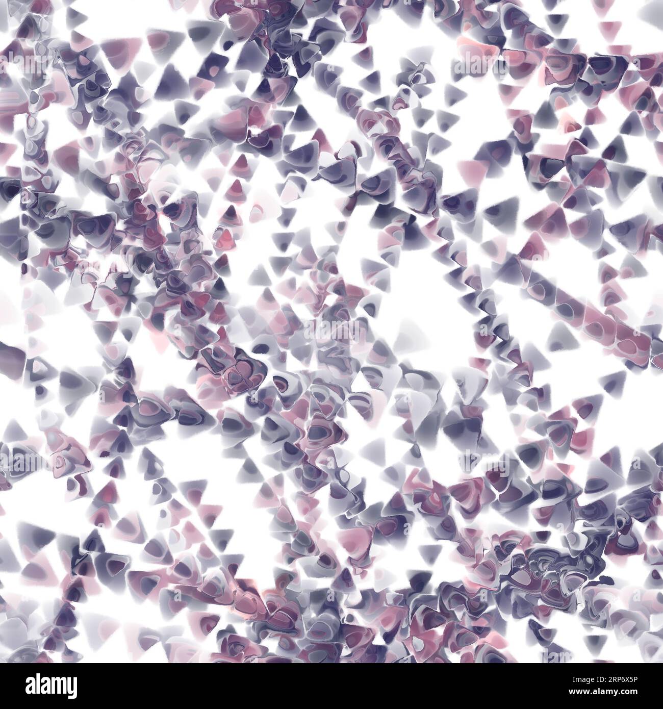 Multiple triangles seamless pattern. Garland of triangles. Purple and ...