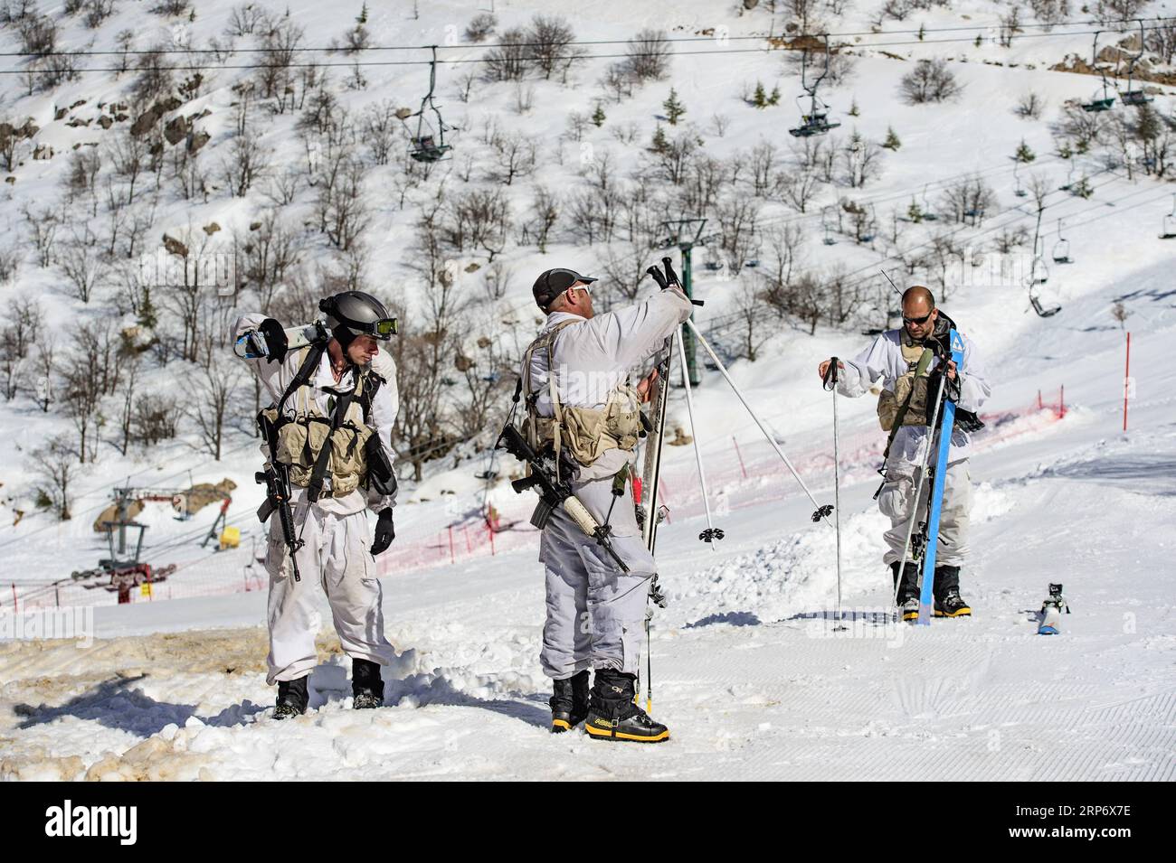 (190121) -- GOLAN HEIGHTS, Jan. 21, 2019 -- Israeli army soldiers from ...