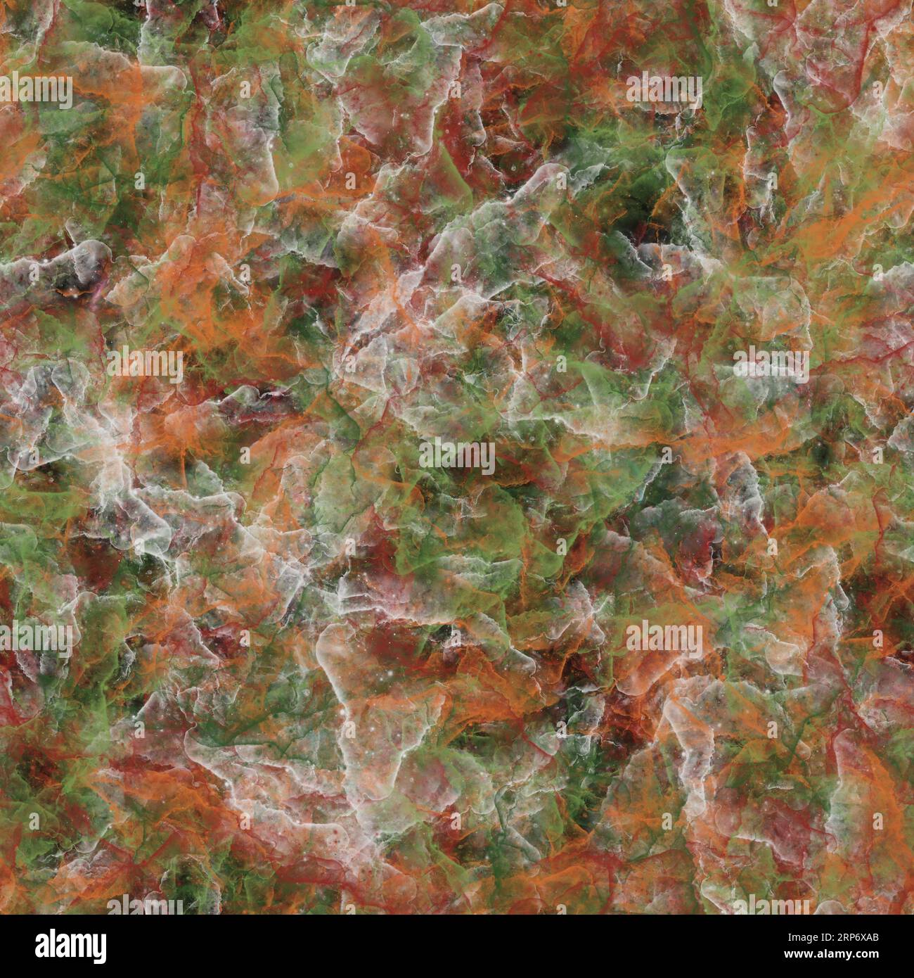 Abstract orange, green, red, black and white transparent brush strokes ...