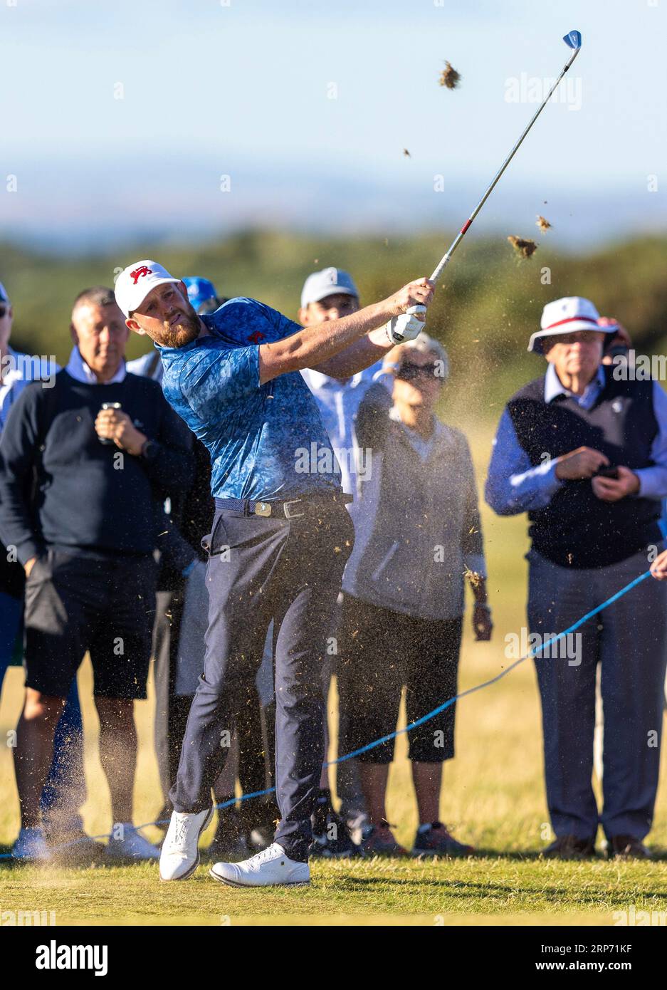 Matthew McClean of GB&I during day two of the 2023 Walker Cup at St ...