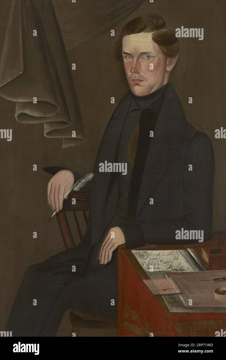 John Aylsworth circa 1836 by Sheldon Peck Stock Photo - Alamy