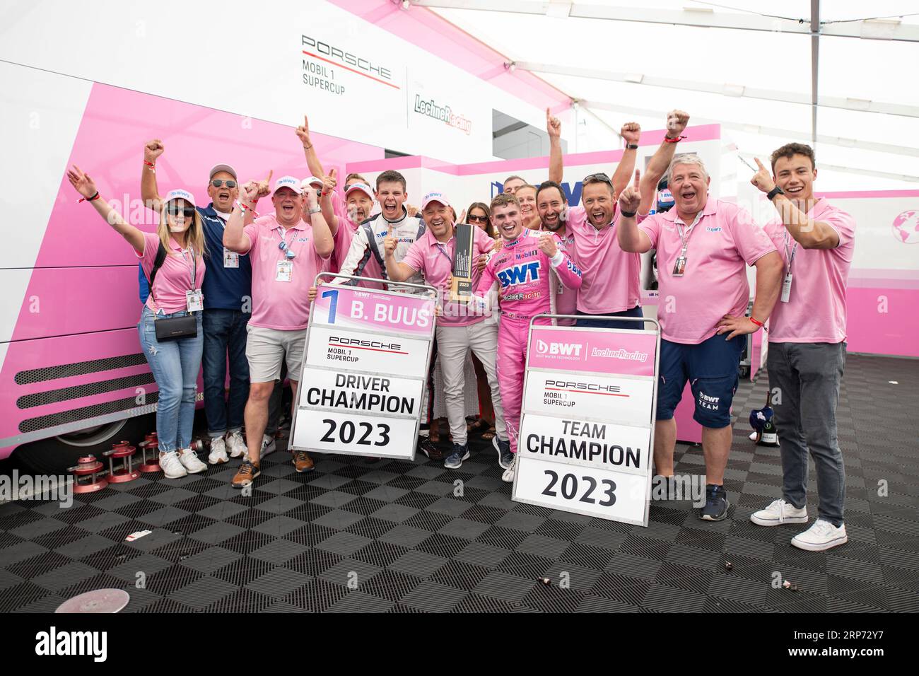 Monza, Italy. 3rd Sep, 2023. Team & Driver Champion 2023, Team BWT ...