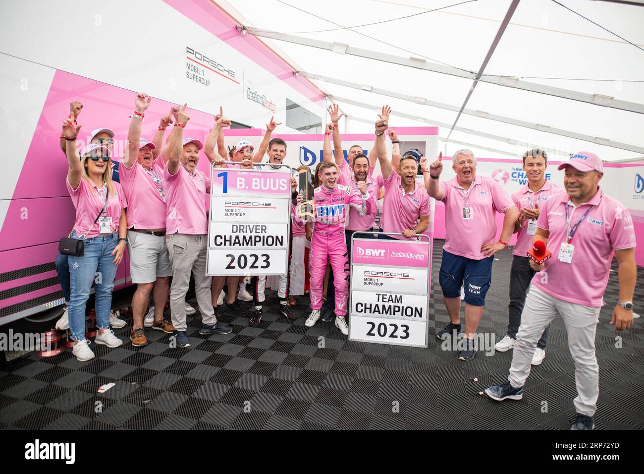 Monza, Italy. 3rd Sep, 2023. Team & Driver Champion 2023, Team BWT ...