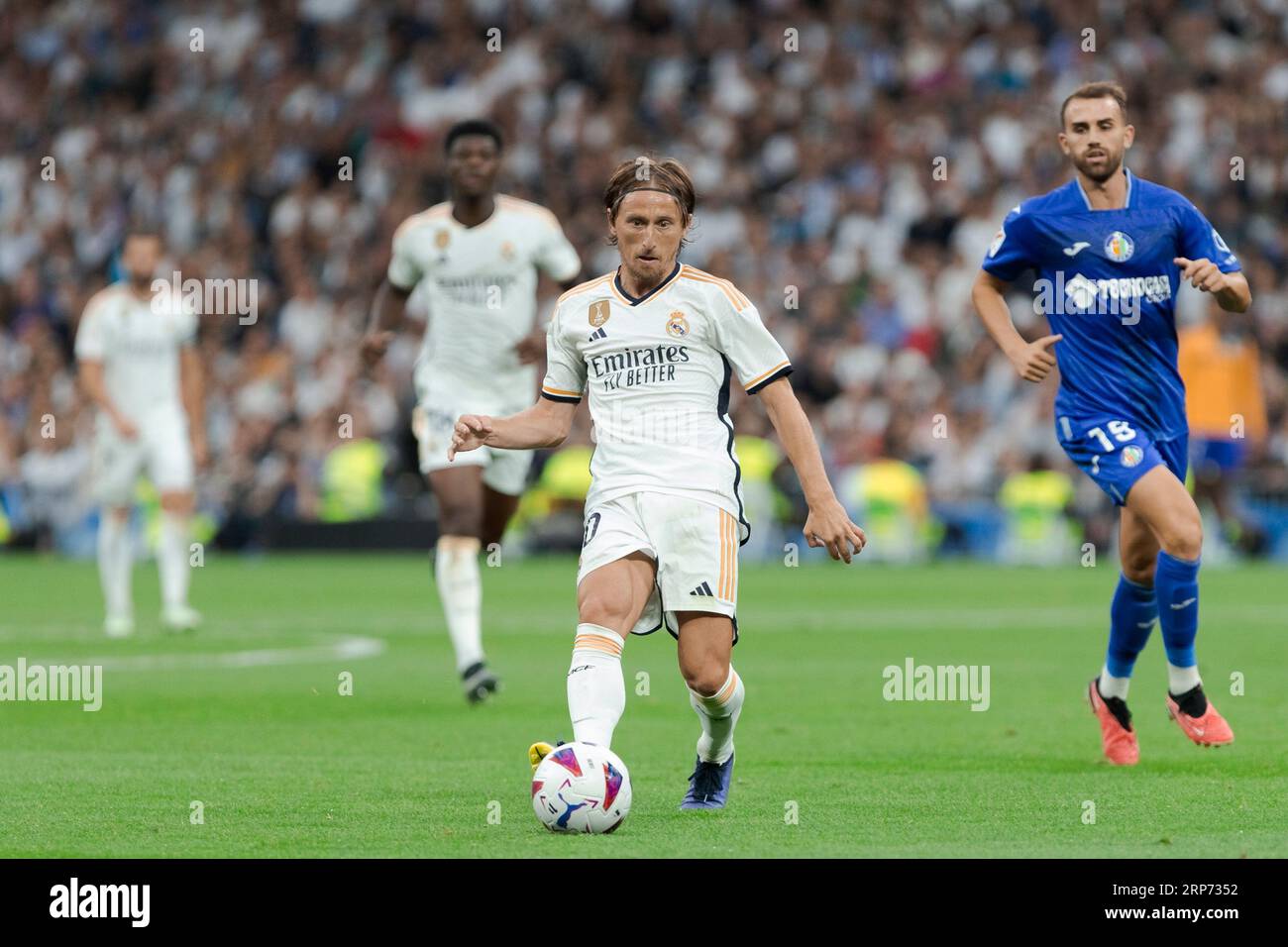 Luka Modric of Real Madrid seen in action during the LaLiga EA Sports ...
