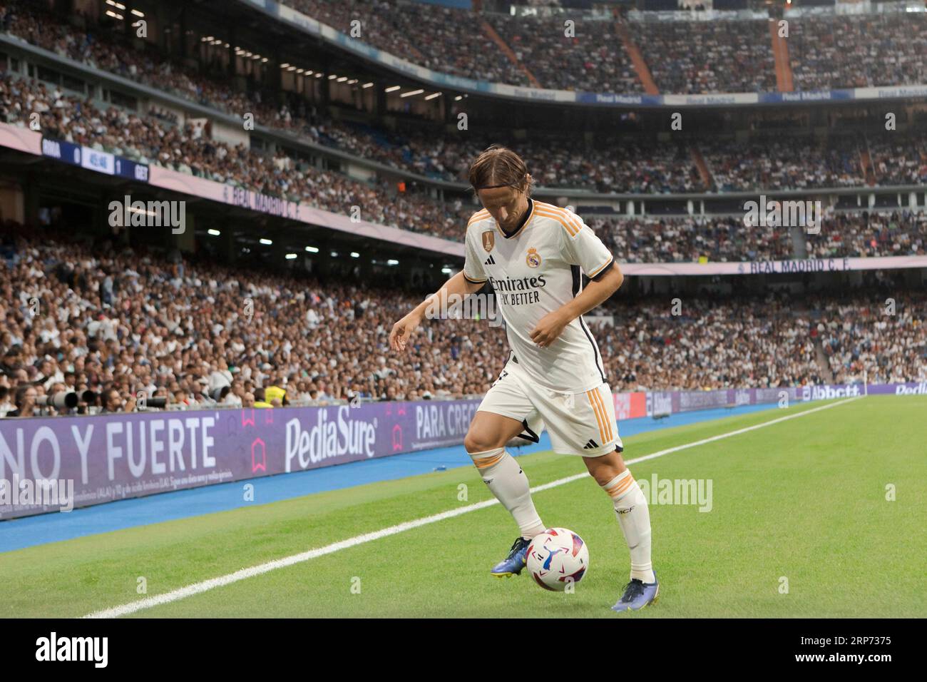 Luka Modric of Real Madrid seen in action during the LaLiga EA Sports ...