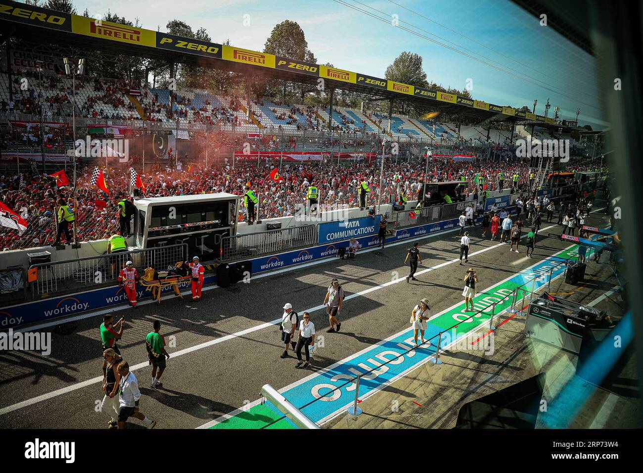 Public/Tifosi/Fan/Grandstand during the Italian GP, Monza 31 August-3 ...