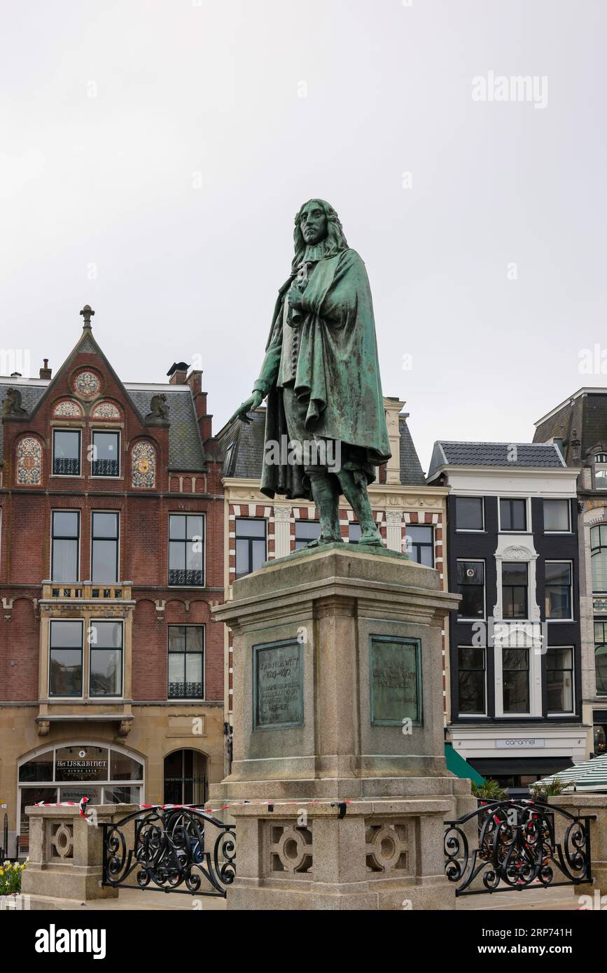 The Hague, Netherlands - April 17, 2023: The statue of Johan de Witt at ...