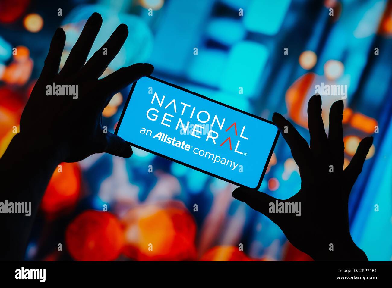 In this photo illustration, the National General Insurance logo is ...