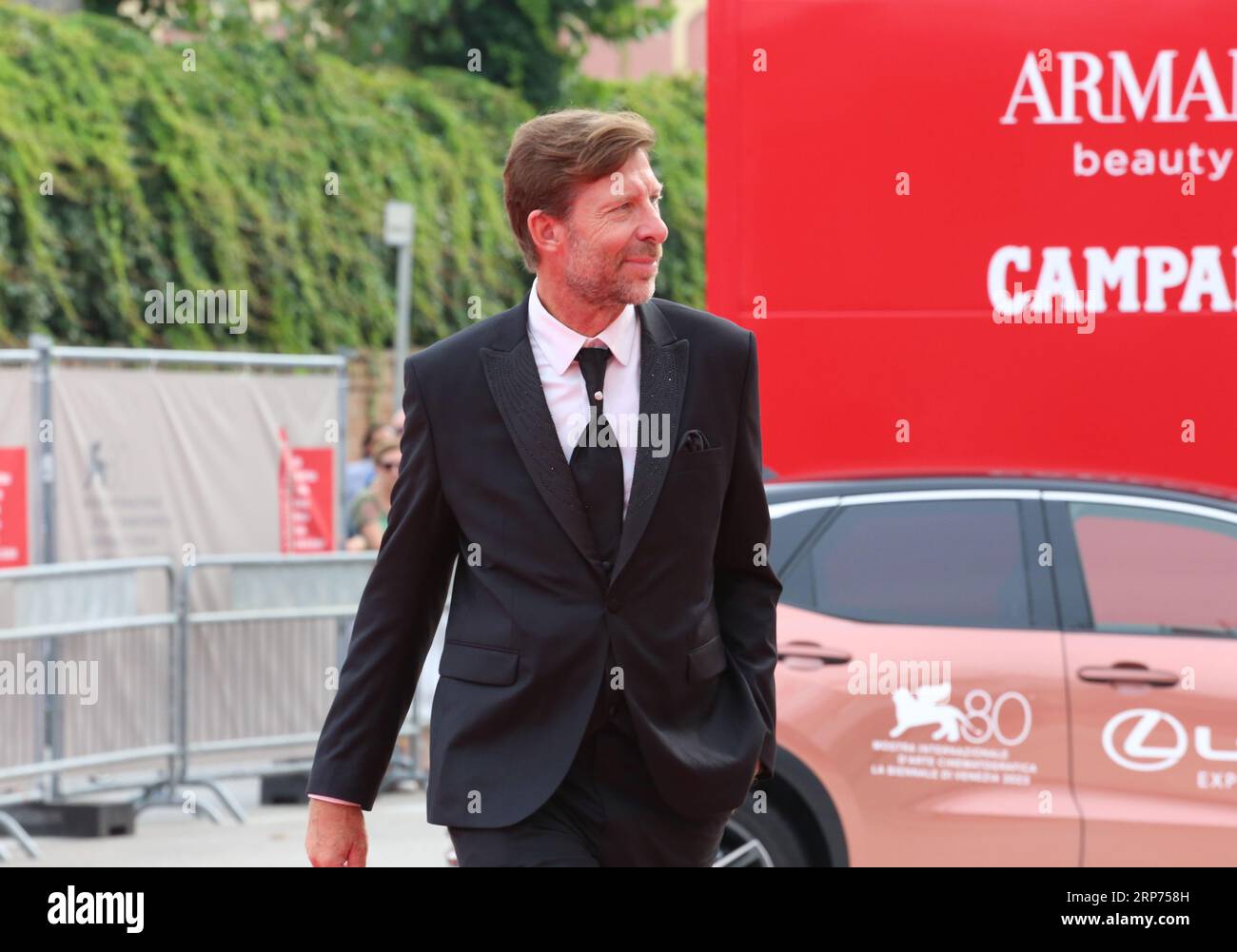 Venice, Italy, 3rd September, 2023. Dominique Busso arriving on the red ...