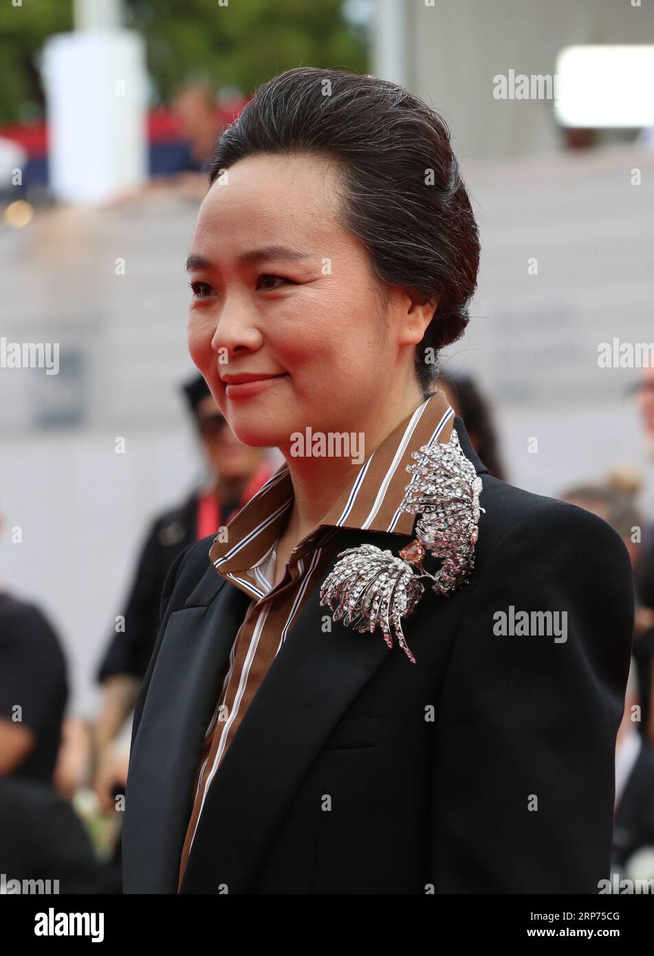 Venice, Italy, 3rd September, 2023. Elsa Jin arriving on the red carpet ...