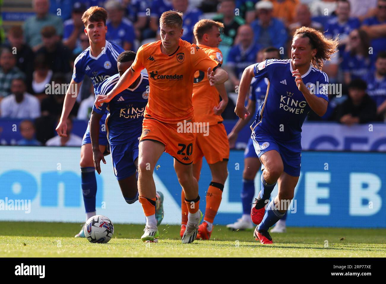 Liam Delap of Hull City in possession during the Sky Bet Championship ...