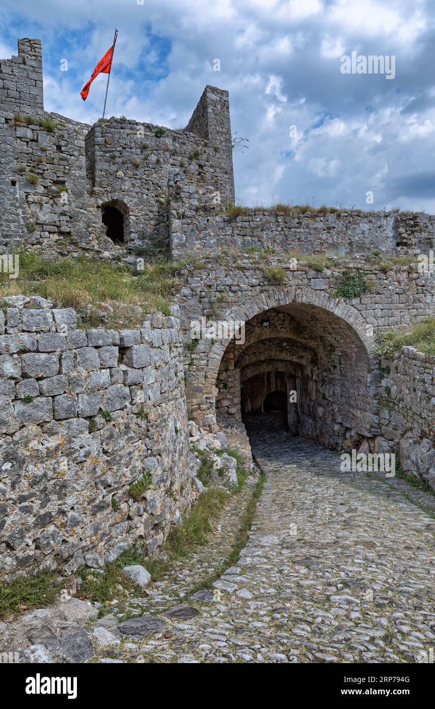 Medieval Rosafa Fortress Entrance in Skadar, Albania Stock Photo - Alamy