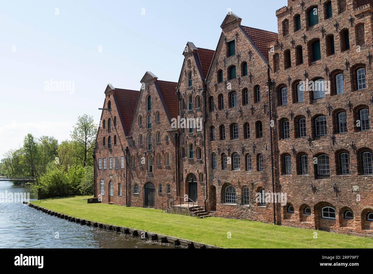 Salt warehouses, historic warehouses on the Obertrave in the brick ...