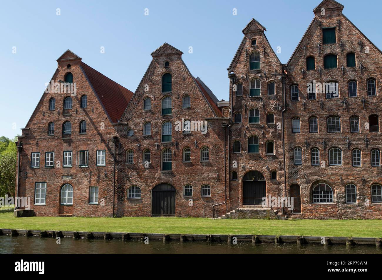 Salt warehouses, historic warehouses on the Obertrave in the brick ...
