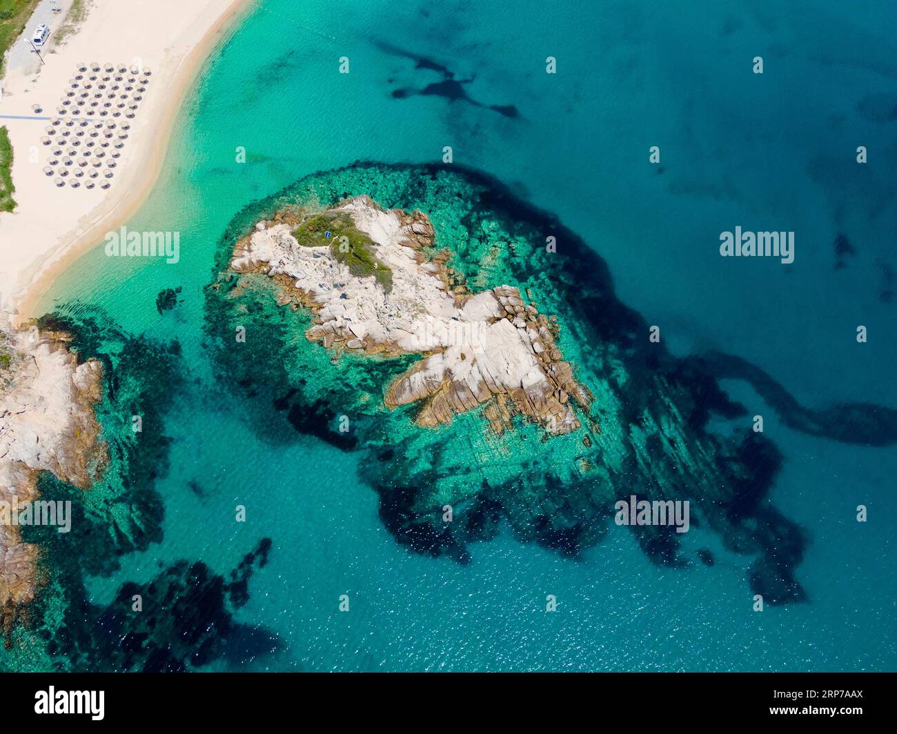 Kalamitsi beach aerial hi-res stock photography and images - Alamy