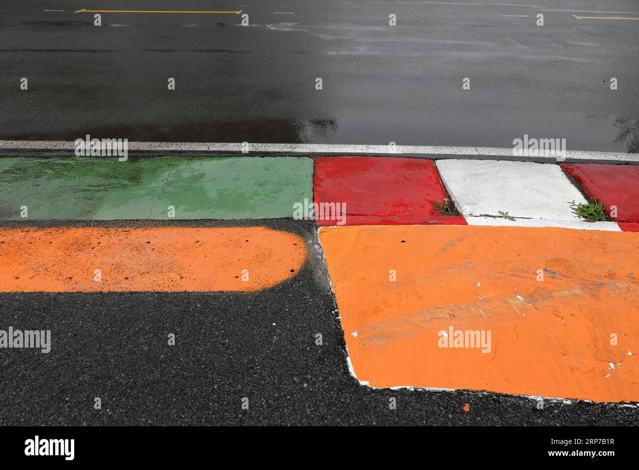 Track markings, F1 Grand Prix Racetrack, Montreal, Province of Quebec ...