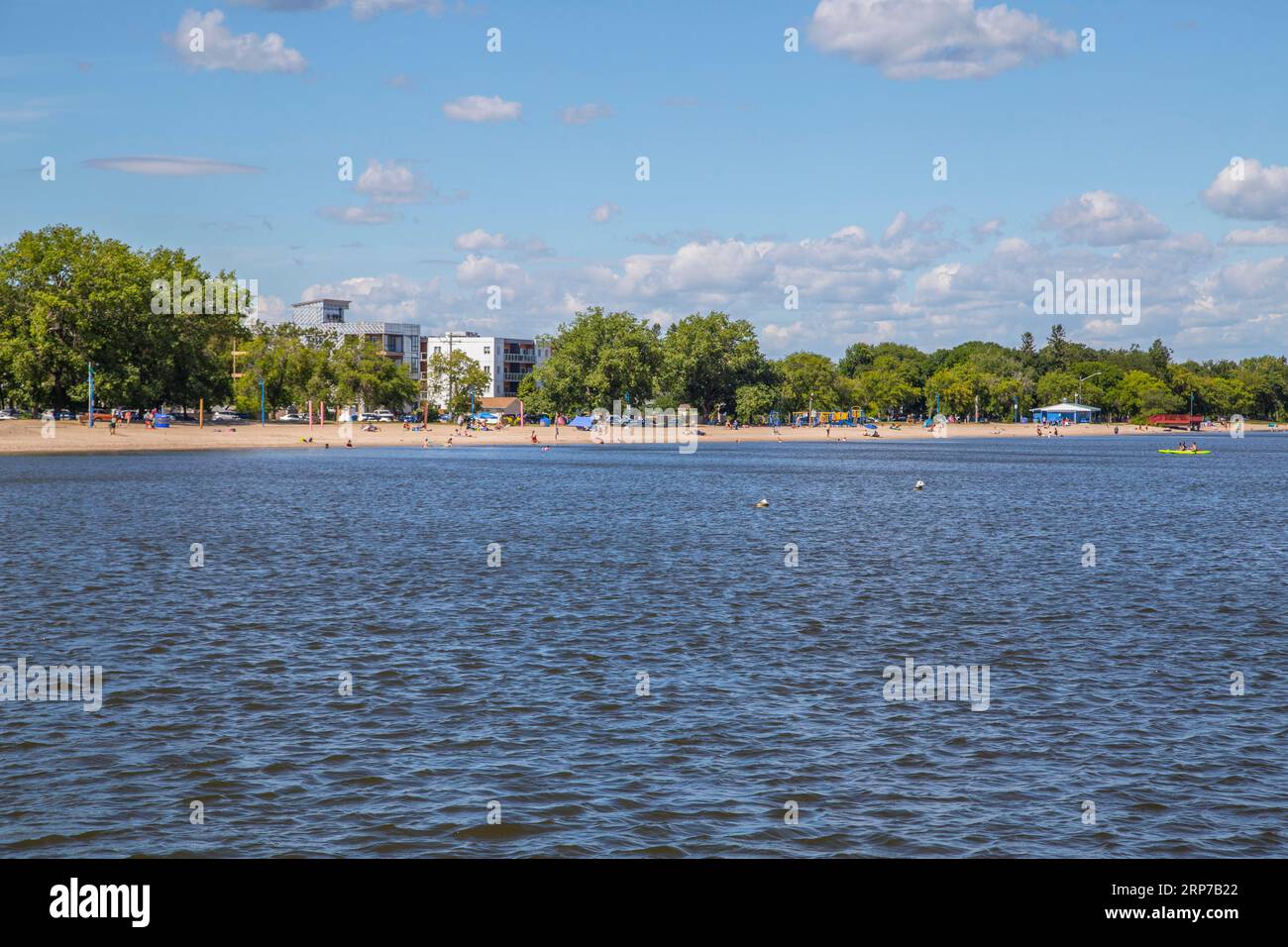 At Gimli Beach, Lake Winnipeg, Manitoba, Canada Stock Photo - Alamy