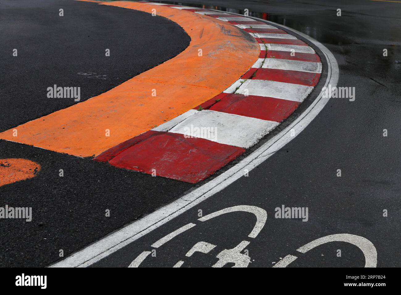 Track markings, F1 Grand Prix Racetrack, Montreal, Province of Quebec ...